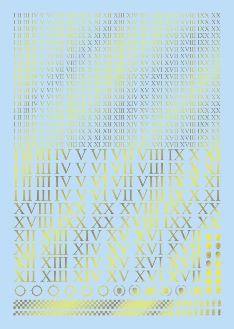 Roman Numerals – Gold – Forgotten Chapters