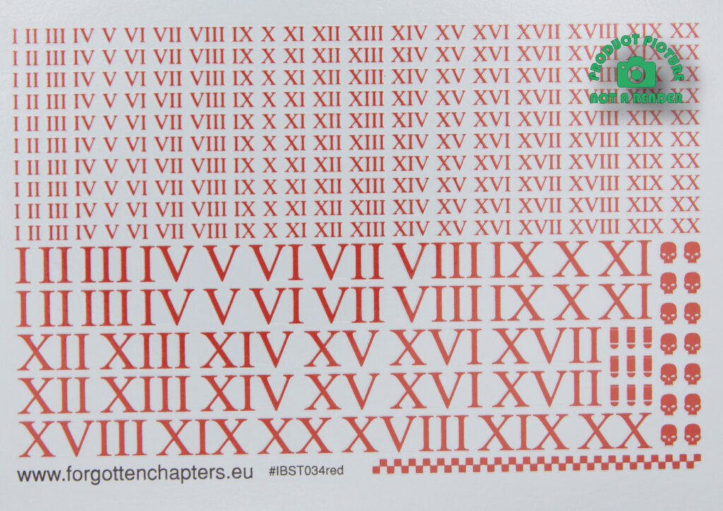 Roman Numerals – Red - Forgotten Chapters
